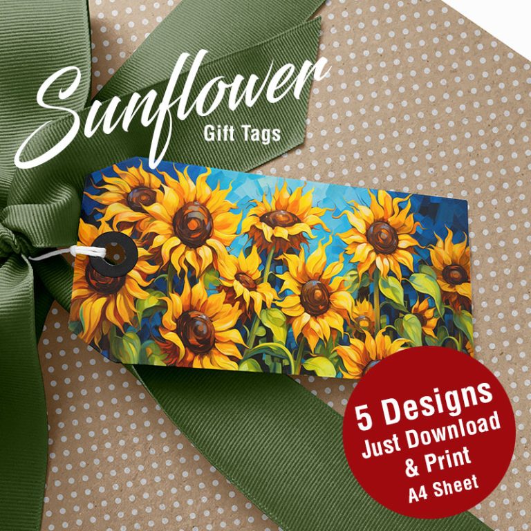 Sunflower Gift Tags – Koos's Shop